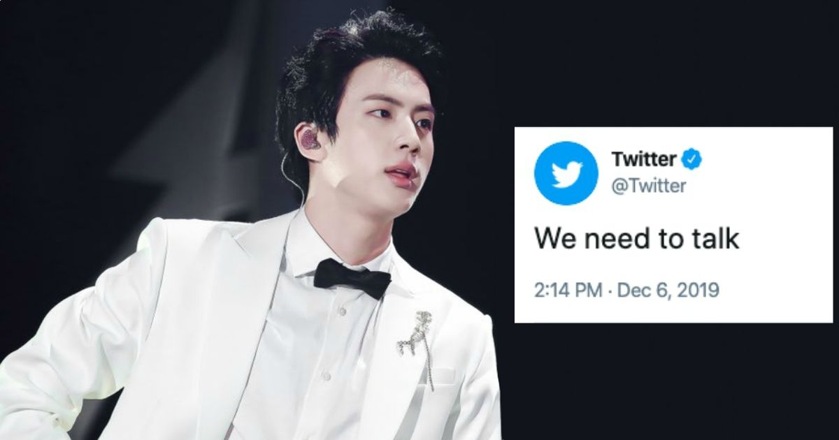"We Need To Talk About Jin," Said Twitter - Koreaboo
