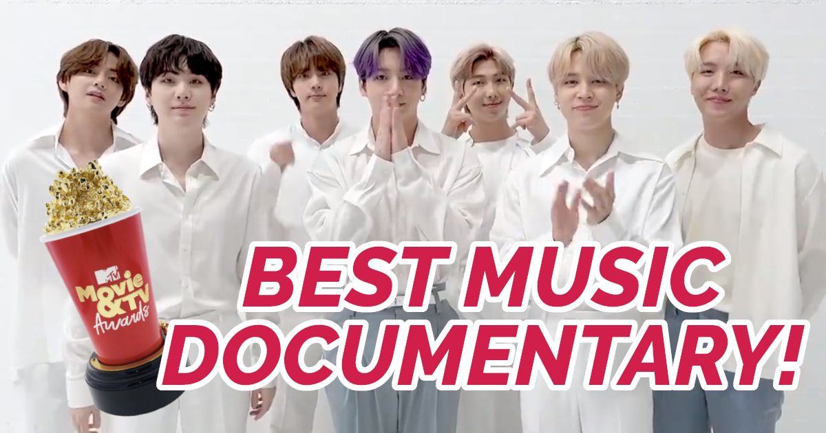 BTS Wins Best Music Documentary At The MTV Movie & TV Awards - Koreaboo
