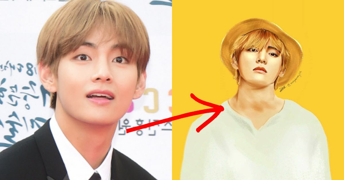 BTS's V Was So Blown Away By This Fan's Painting Of Him, He Asked Her ...