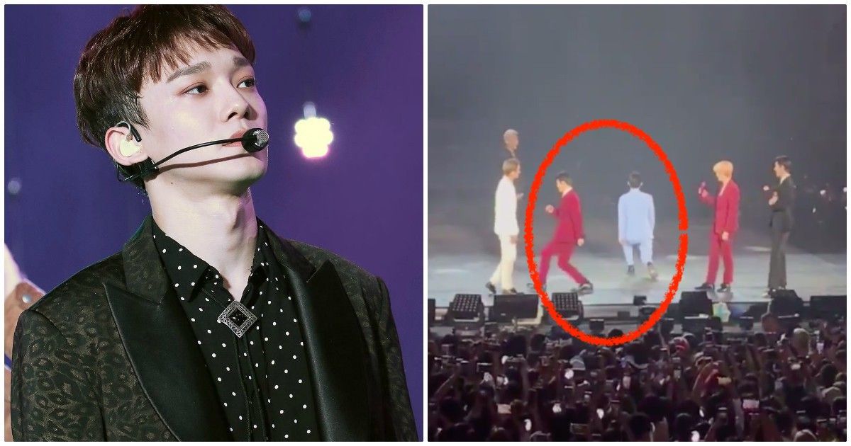 EXO Started Doing Leg Exercises On Stage And It Was All Because Chen ...