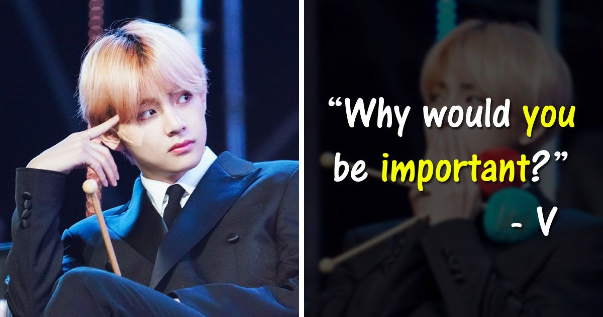 10+ Of The Sassiest Things V Has Ever Said And Done To BTS