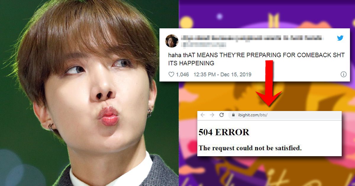 BTS's Official Website Error Sparks Buzz For Their 2020 Comeback