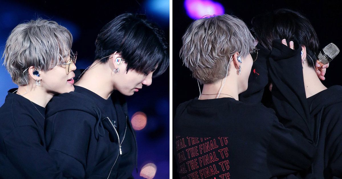 Jimin Wiped Jungkook's Tears Away At BTS's Final Speak Yourself Concert