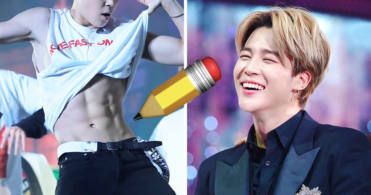 BTS's Jimin Was Asked To Draw His Abs, Here's What He Did Instead