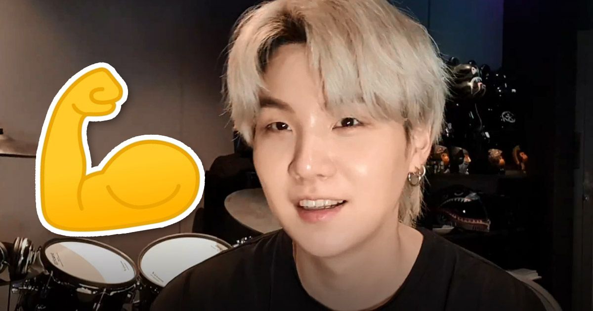 BTS's Suga Reacts To A Fan Asking Him To Show His Muscles - Koreaboo
