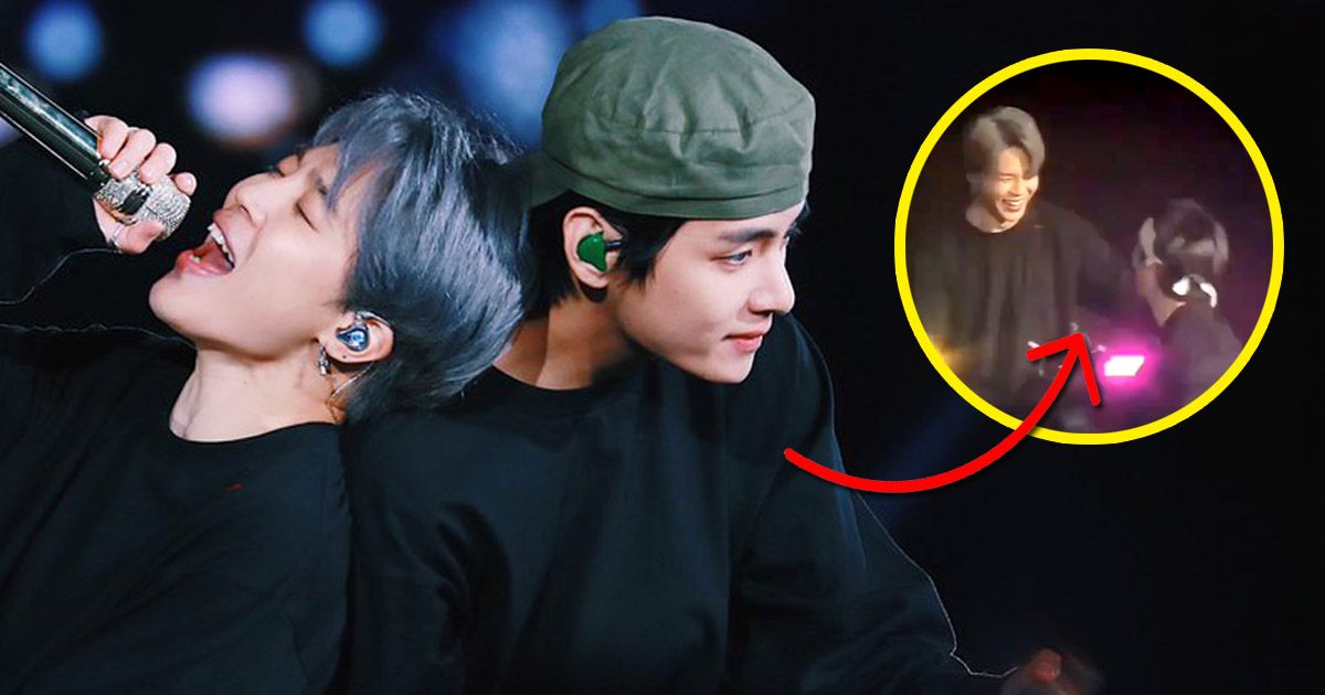 Jimin "Saved" V From Falling Off The Stage At BTS's Seoul Concert