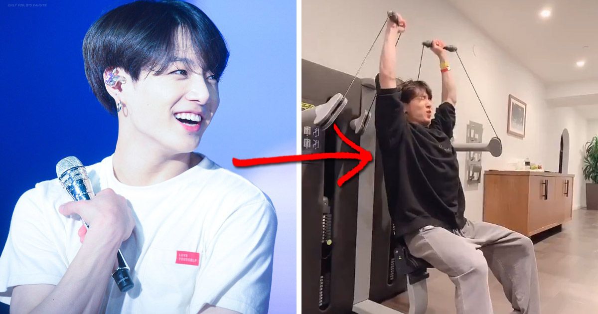 BTS's "Muscle Pig" Jungkook Dropped A New Weightlifting Workout Video