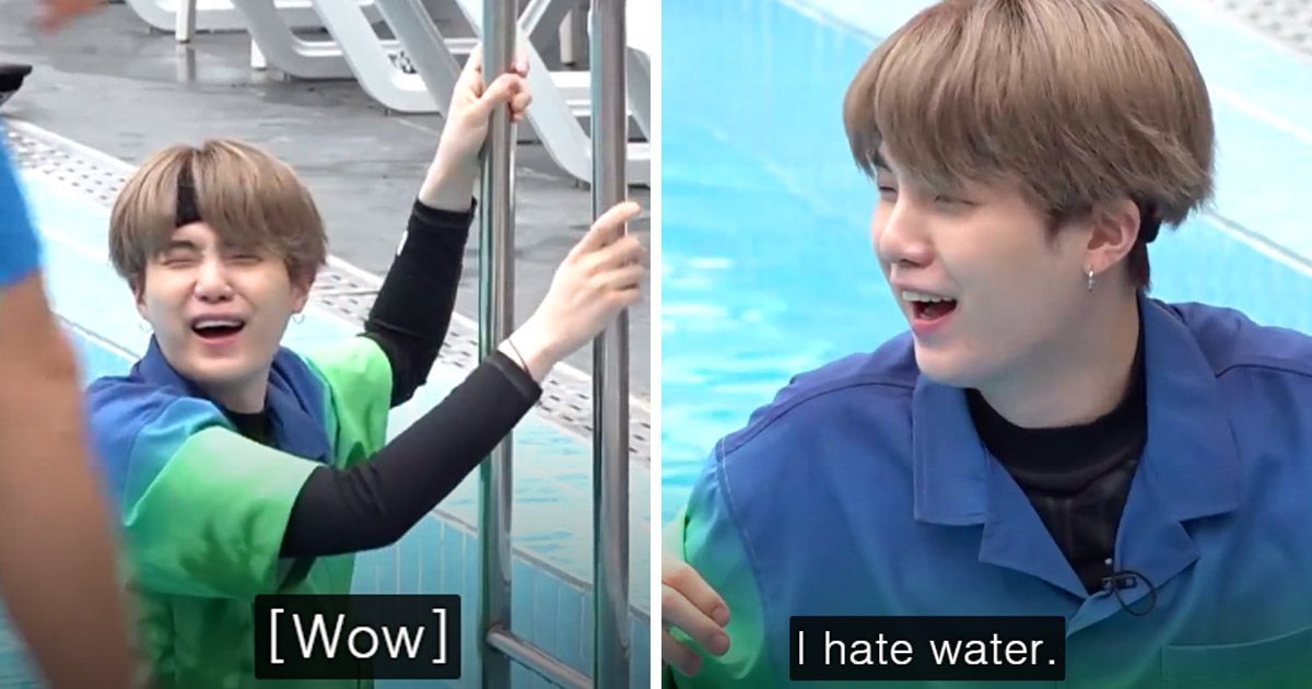BTS's Suga Lost A Battle With His Worst Enemy...Water