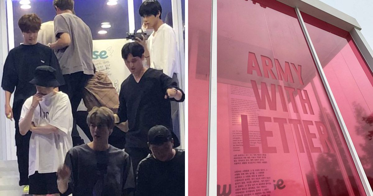 BTS Makes A Surprise Visit To "ARMY With Letter" Box, Leave Messages
