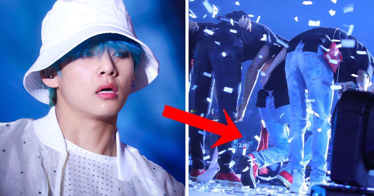 BTS's V Was So Exhausted That He Nearly Collapsed On Stage