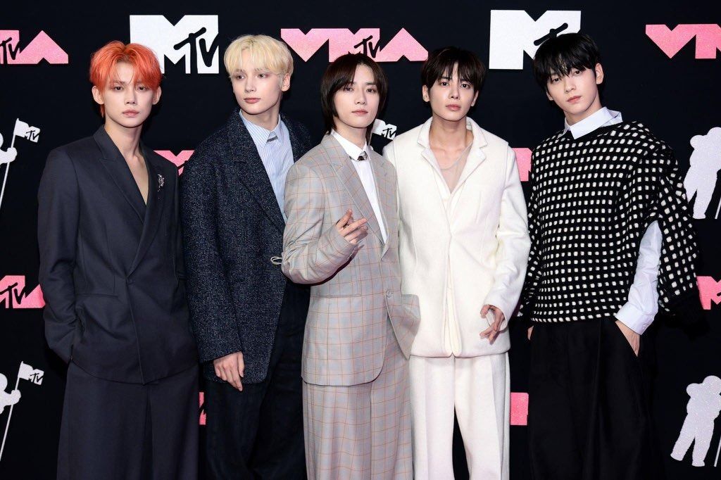 TXT Beomgyu's Viral 2023 VMAs Red Carpet Moment Accidentally Turns Into An Iconic BTS Throwback ...