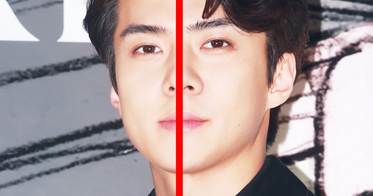 Fans Split EXO Sehun's Face In Half And Notice Something Remarkable