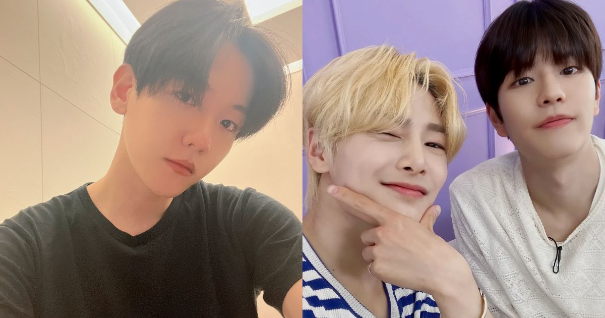EXO Baekhyun's Unexpected Interaction With Stray Kids Seungmin And I.N ...