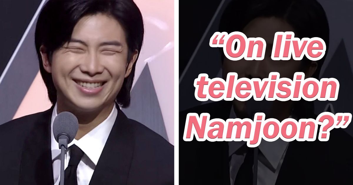 BTS RM's "2022 The Fact Music Awards" Speech Has ARMYs Blushing - Koreaboo