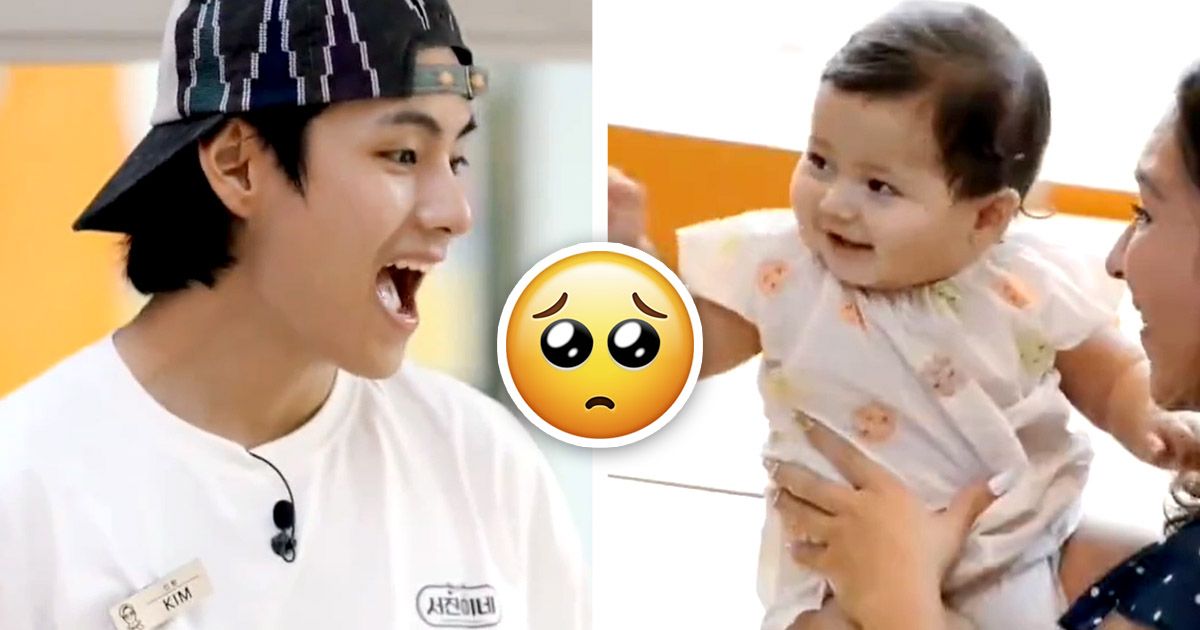 BTS's V Is A Natural At Winning Over A Fussy Baby - Koreaboo