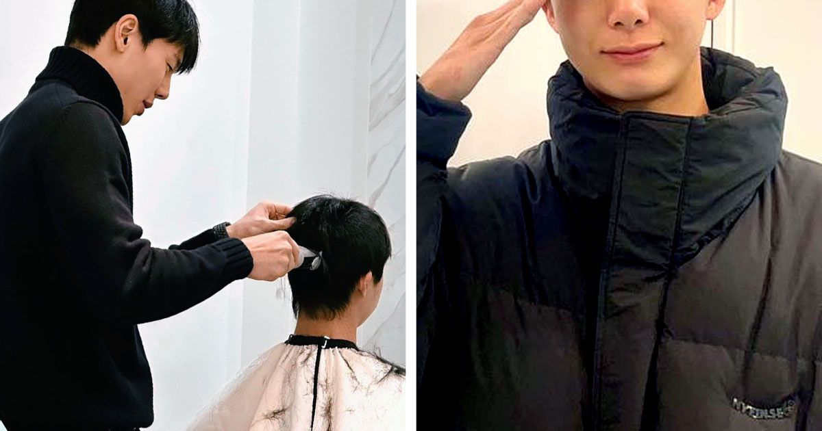 MONSTA X's Shownu Shaves Hyungwon's Head For His Enlistment - Koreaboo