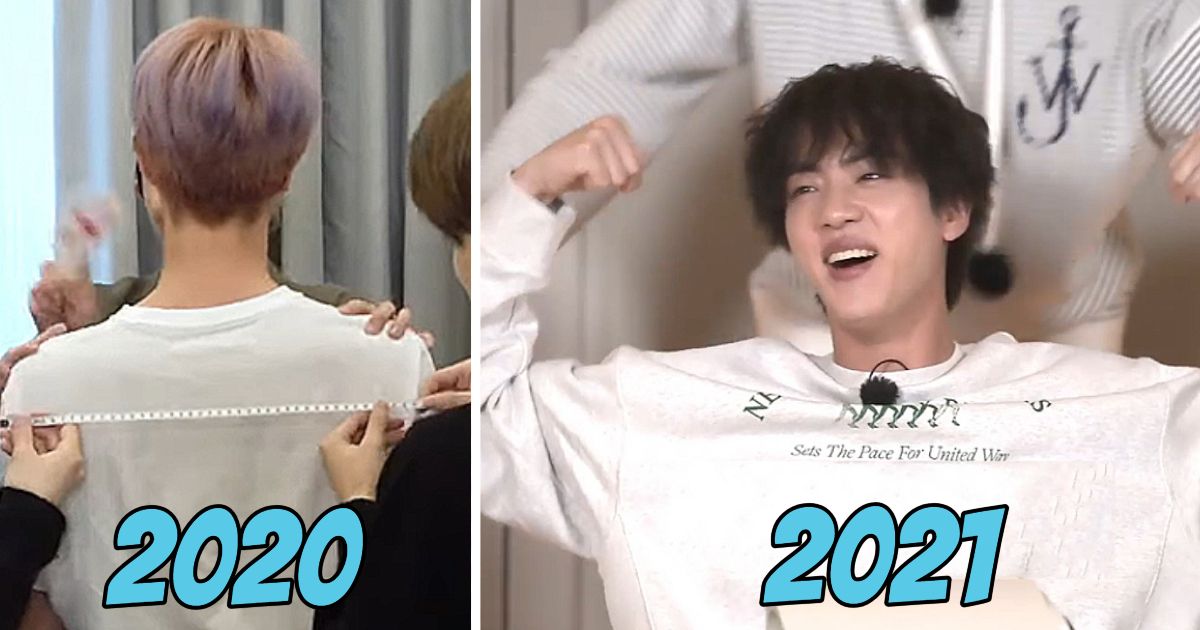 Have BTS Jin's Shoulders Gotten Wider? Here's His True Measurement ...