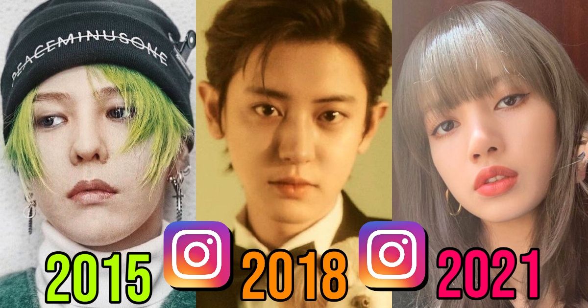 The 5 Most-Followed K-Pop Artists On Instagram Each Year From 2015 ...