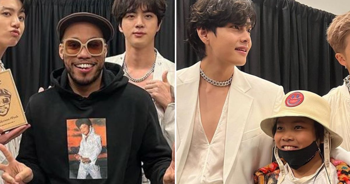 BTS And Anderson .Paak Finally Met - And His Wife's And Son's Reactions ...