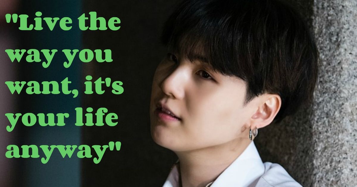 Here Are Some Wise Words From BTS’s Suga To The Youth On Life Struggles ...