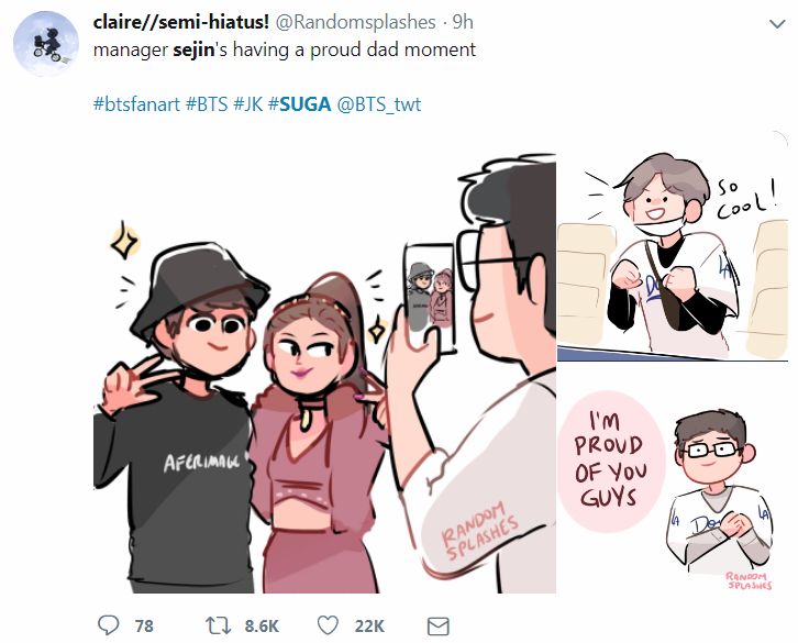 BTS's Manager Sejin Trends After Attending An LA Dodgers Game With Suga