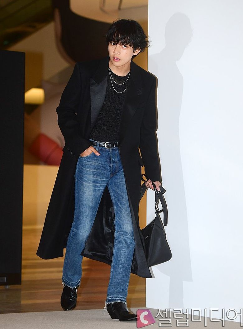 13 Unedited Moments Of BTS’s V At Celine's Pop-Up In Seoul Showing What ...