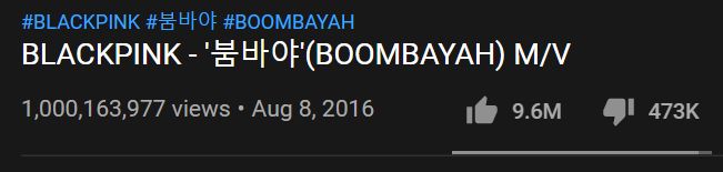 BLACKPINK's "BOOMBAYAH" Becomes The First K-Pop Debut MV To Hit 1 Billion Views - Koreaboo