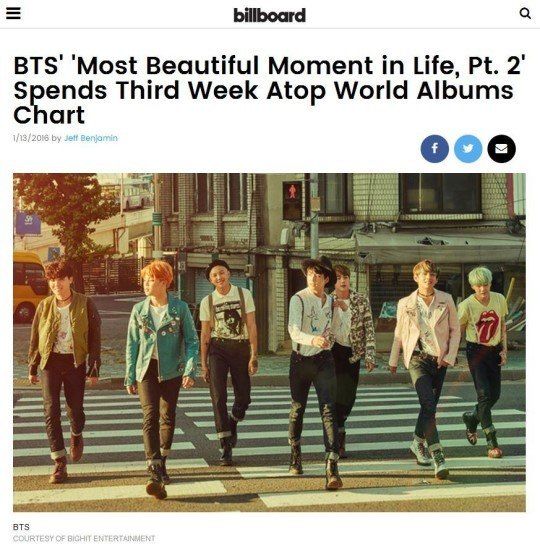 BTS spends record third week on Billboard's World Albums Chart with ...
