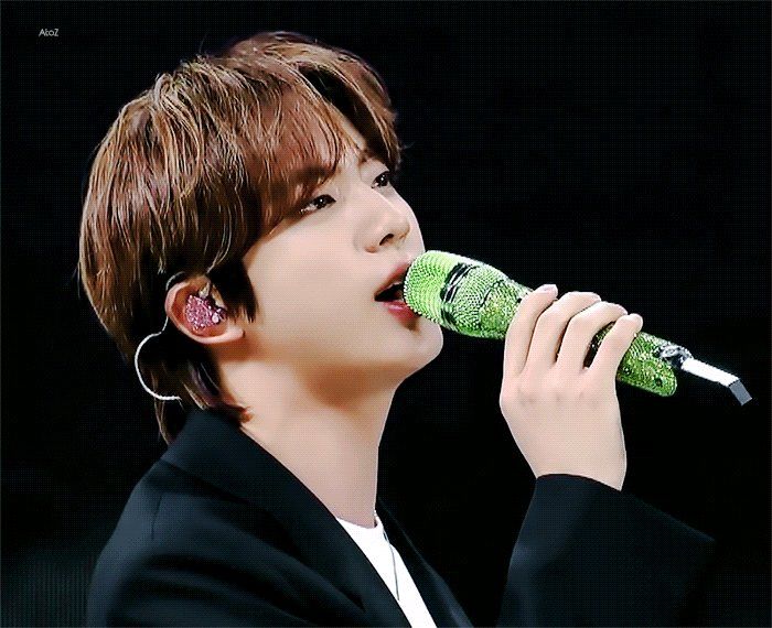 BTS's Jin Wanted To Cry When His Pink, Sparkly Microphone Lost Some ...