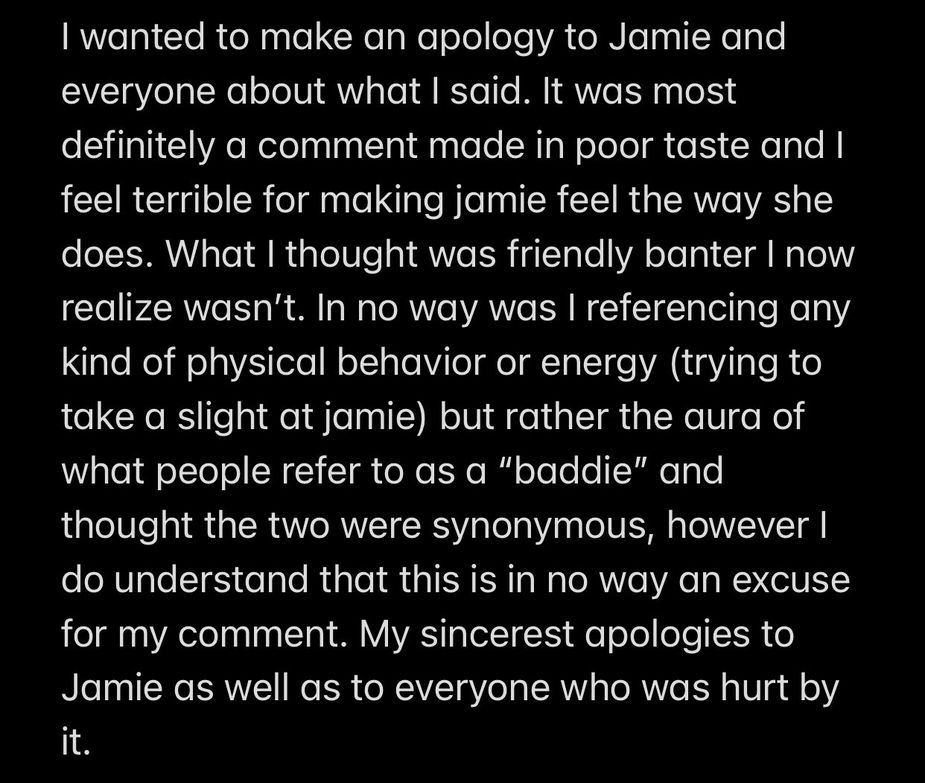 Jae Shares Apology To JAMIE For His Recent Distasteful Comment - Koreaboo