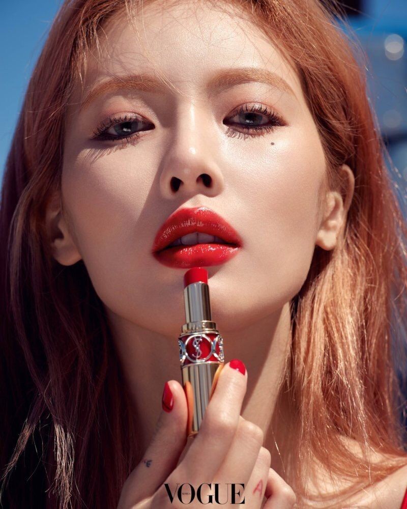 HyunA Is Blazing Hot In The Desert Sun For Her Latest Vogue X YSL ...