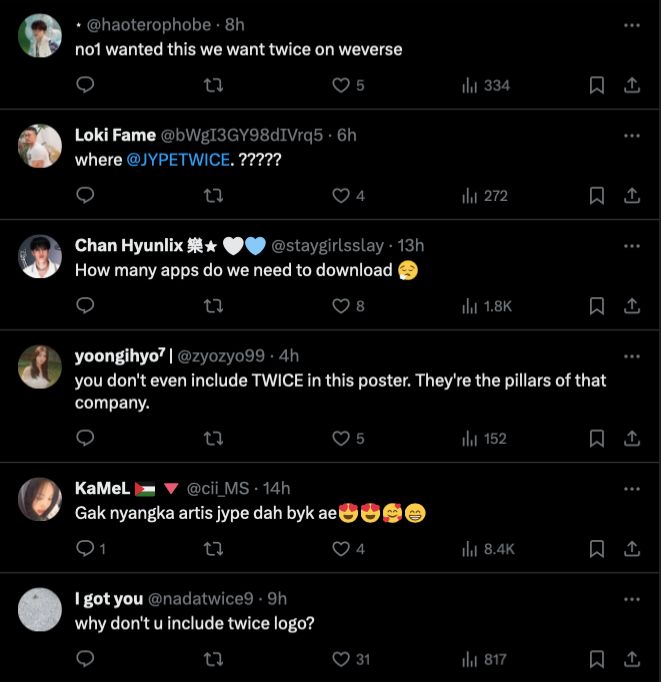 JYP Entertainment Launches New App For Fans, But Excludes TWICE From Promotional Material - Koreaboo