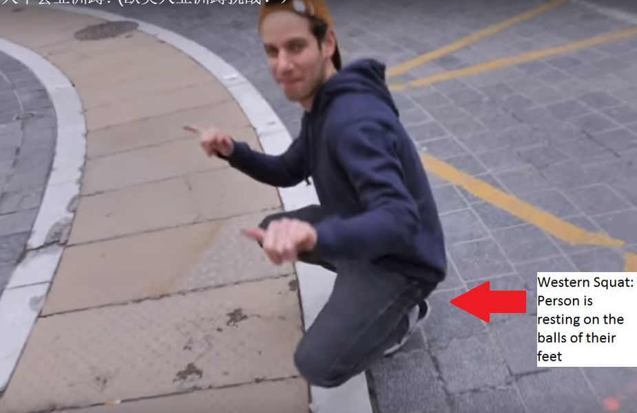 French People Attempt Doing The "Asian Squat" And Fail Miserably