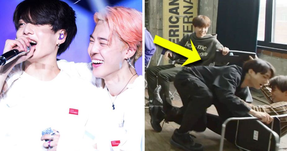 BTS's Jimin Fell Out Of A Chair And Dragged Jungkook Down With Him ...