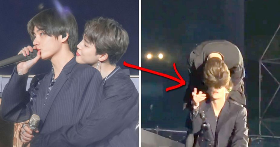 ARMYs Are Losing It Over This Jimin And V "Kiss" At BTS's 5th Muster