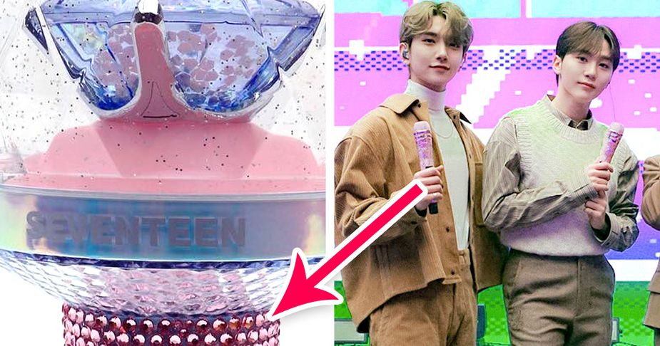 SEVENTEEN's Light Stick Customized With Swarovski Crystals Is ...
