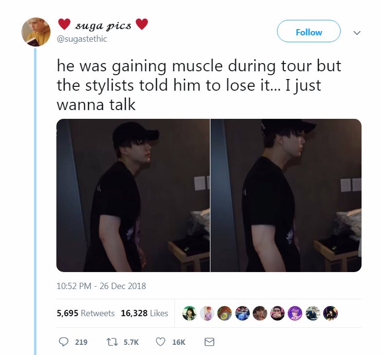 Suga Was Becoming BTS's Second "Muscle Pig", Until This Happened