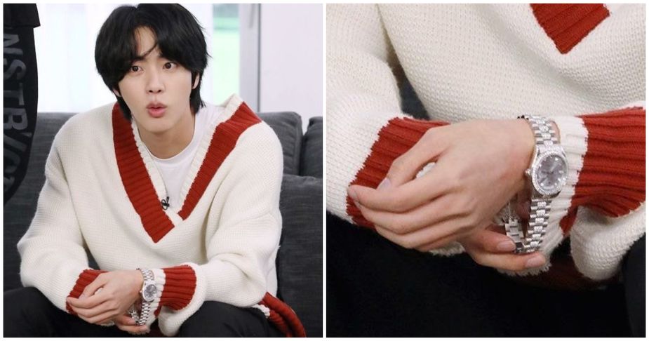 The Price Difference Between BTS Jin's Knit Sweater And Watch Has Fans ...