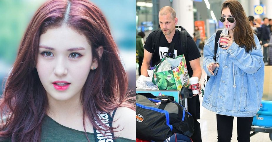I.O.I's Somi And Father Matthew Douma Pictured Returning Home After ...