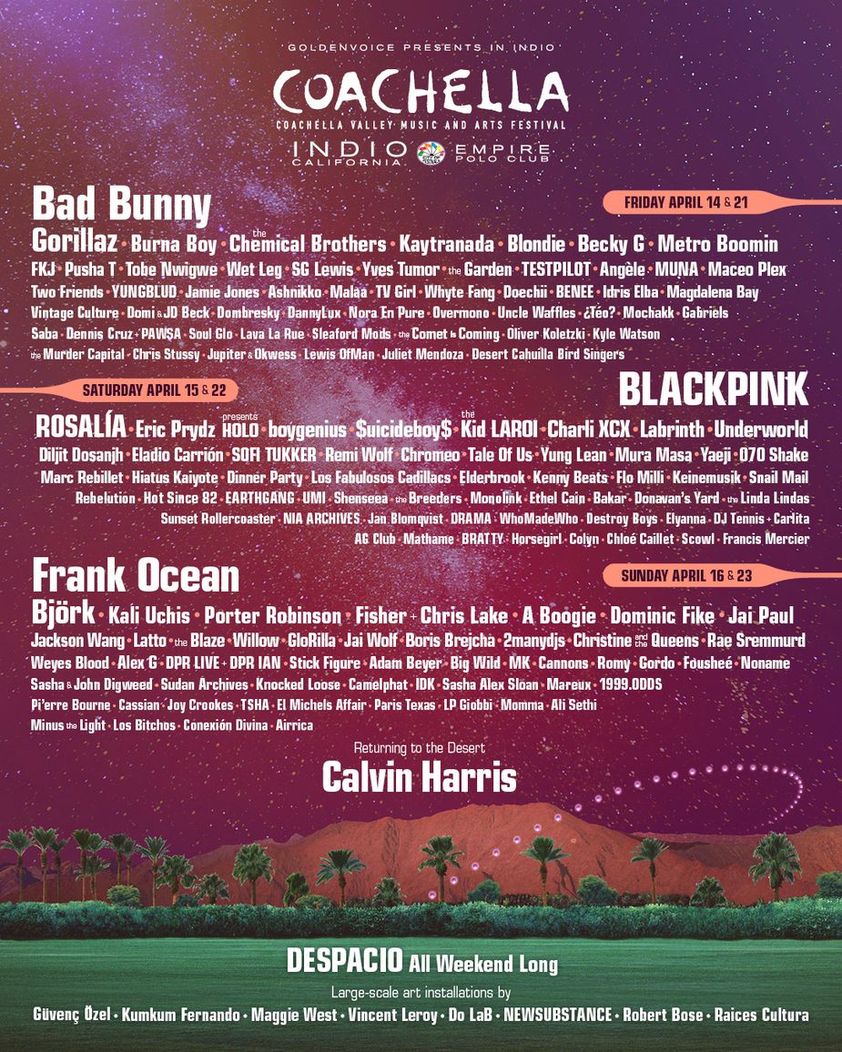 "Coachella 2023" Becomes "Pinkchella" In Preparation For BLACKPINK's ...