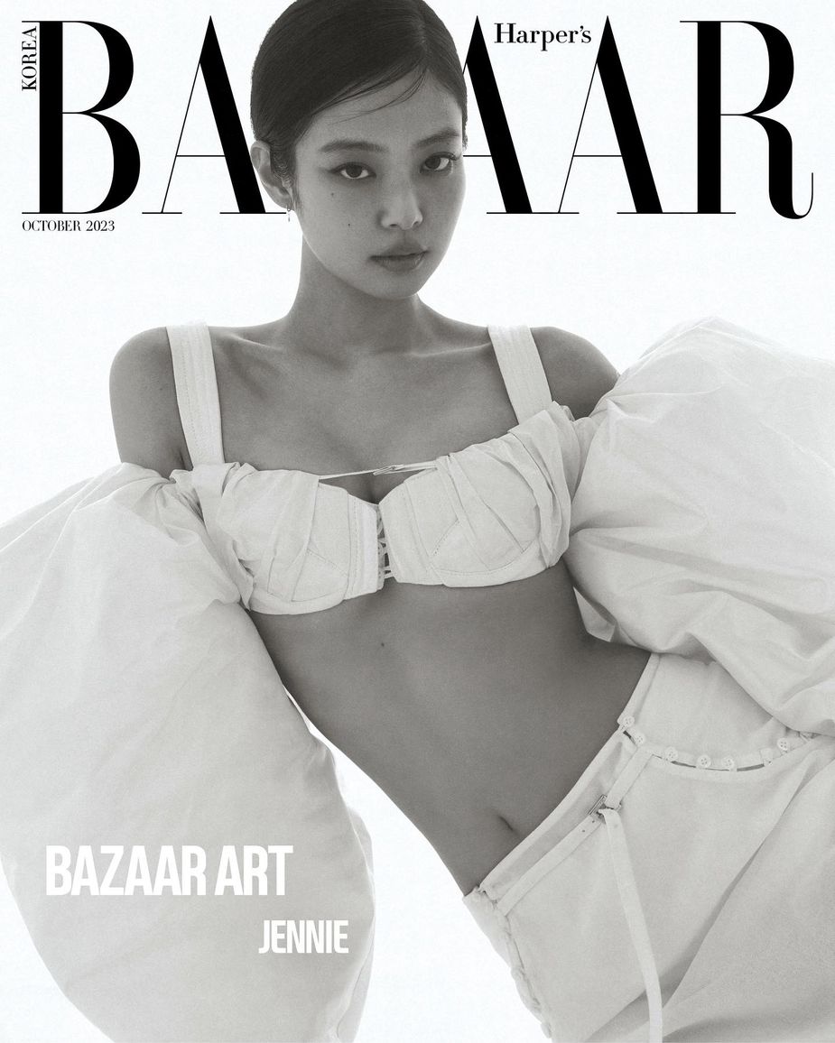 BLACKPINK's Jennie Hits New "Peak Beauty" With Her BAZAAR Cover For Jacquemus - Koreaboo