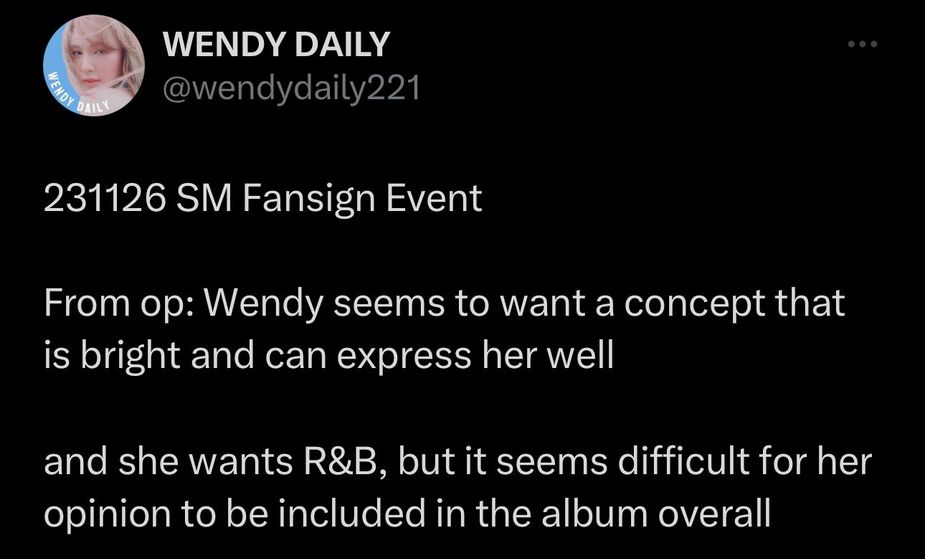 Angry Red Velvet Fans Claim Wendy Is Being Forced To Release Ballads By ...