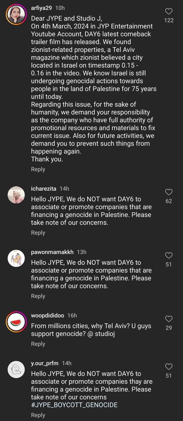 JYPE Boycott Genocide: Prop In New DAY6 Video Sparks Outrage - Koreaboo