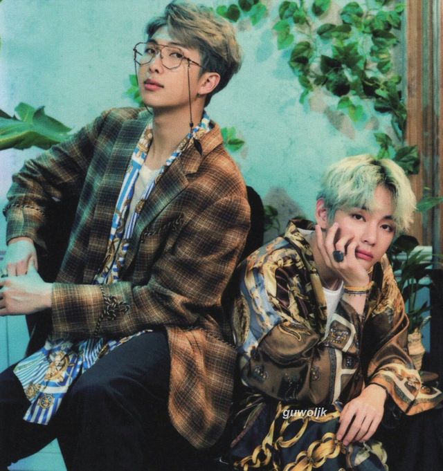 Here's BTS's RM and V Holding Hands And Sliding Right Into Your UWU ...