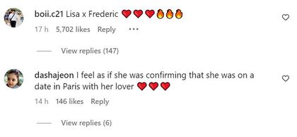 BLACKPINK Lisa's Recent Post Seemingly Confirms Date With Rumored ...