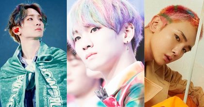 6 Idols That Completely Owned Rainbow Hair - Koreaboo