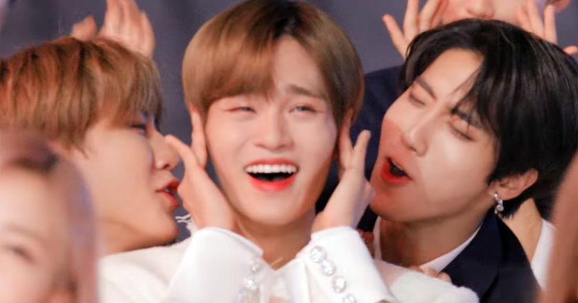 Stray Kids' Han And Changbin Hyping Up AB6IX's Daehwi Is Friendship ...