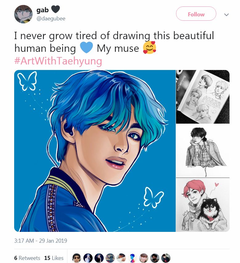 BTS V's Paintings Have Transformed Twitter Into An ARMY Art Gallery